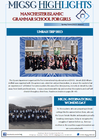 Newsletter - MIGSG - Manchester Islamic High School for Girls